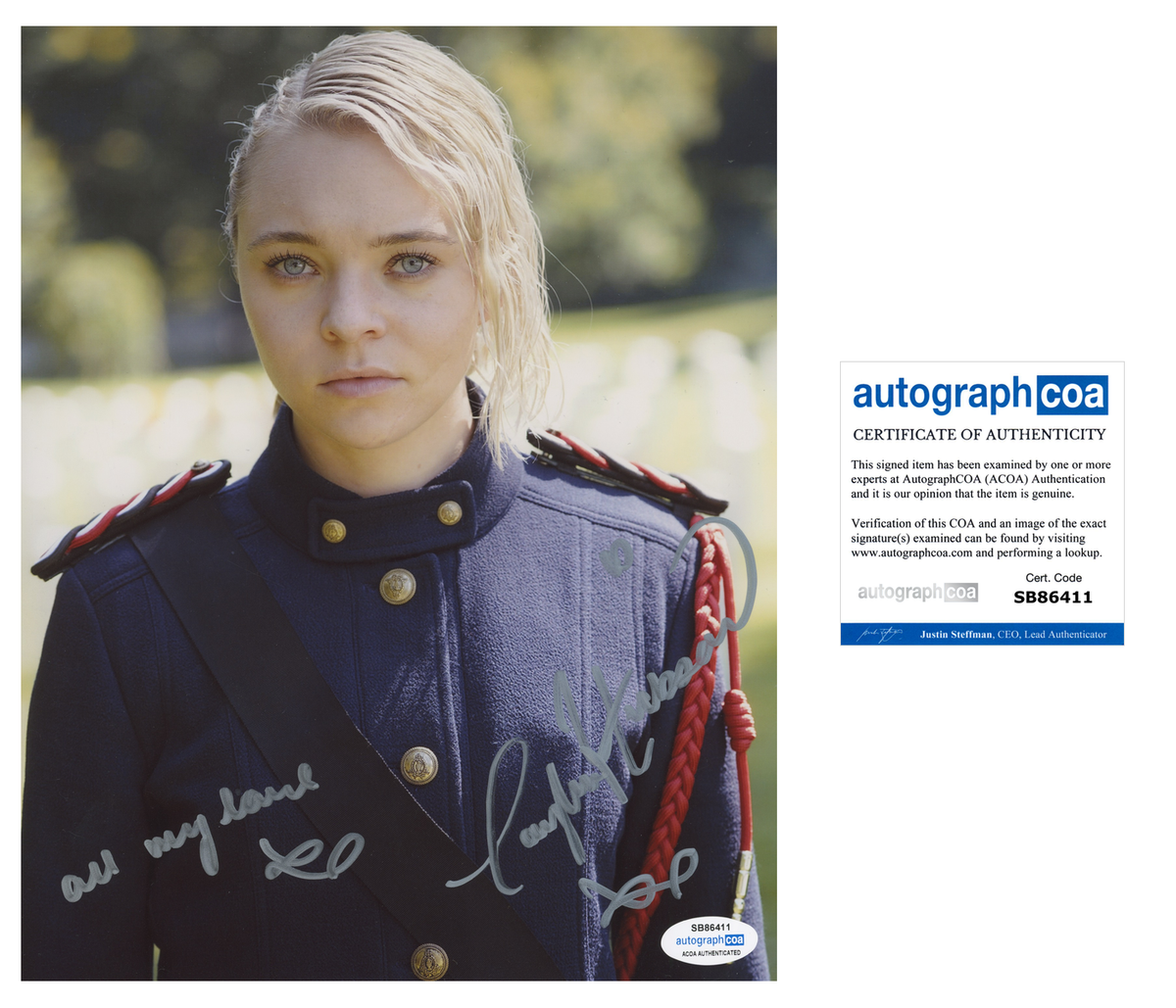 Taylor Hickson Motherland Signed Autograph 8x10 Photo ACOA | Outlaw ...