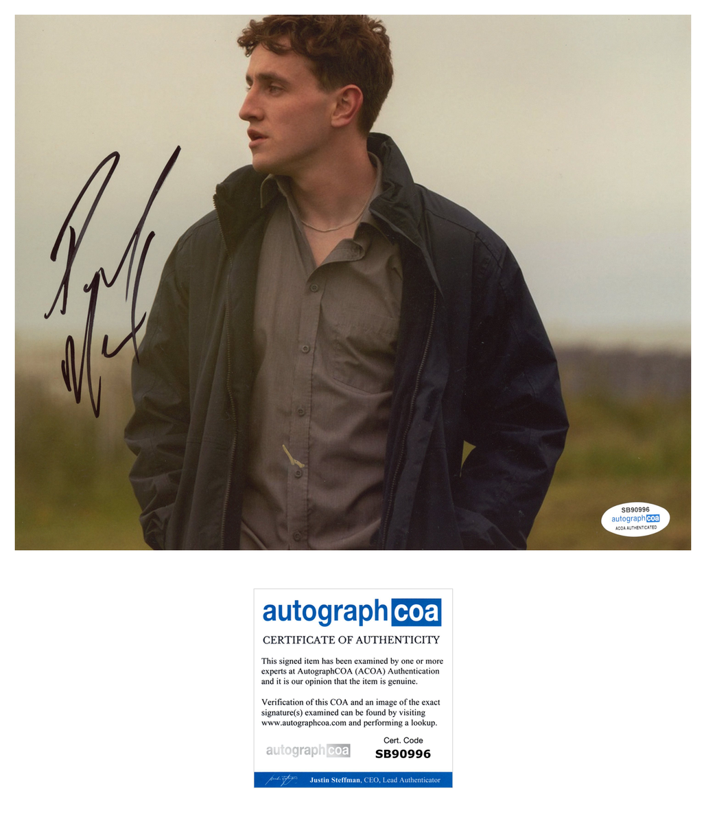 Paul Mescal Normal People Signed Autograph 8x10 Photo ACOA | Outlaw ...