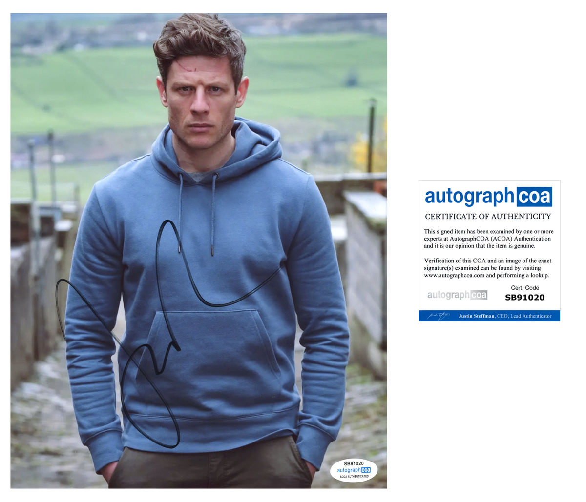 James Norton Happy Valley Signed Autograph 8x10 Photo ACOA | Outlaw ...
