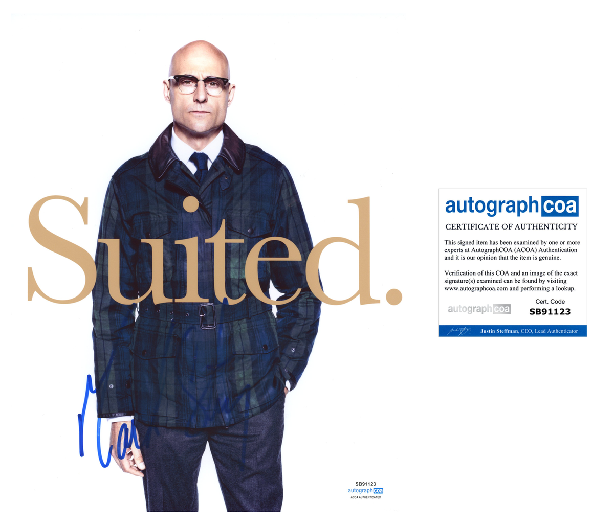 Mark Strong Kingsman Signed Autograph 8x10 Photo ACOA | Outlaw Hobbies ...