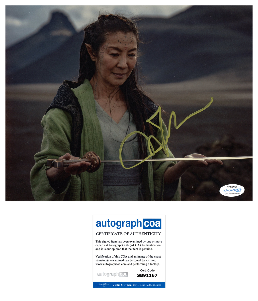 Michelle Yeoh Witcher Signed Autograph 8x10 Photo ACOA | Outlaw Hobbies ...