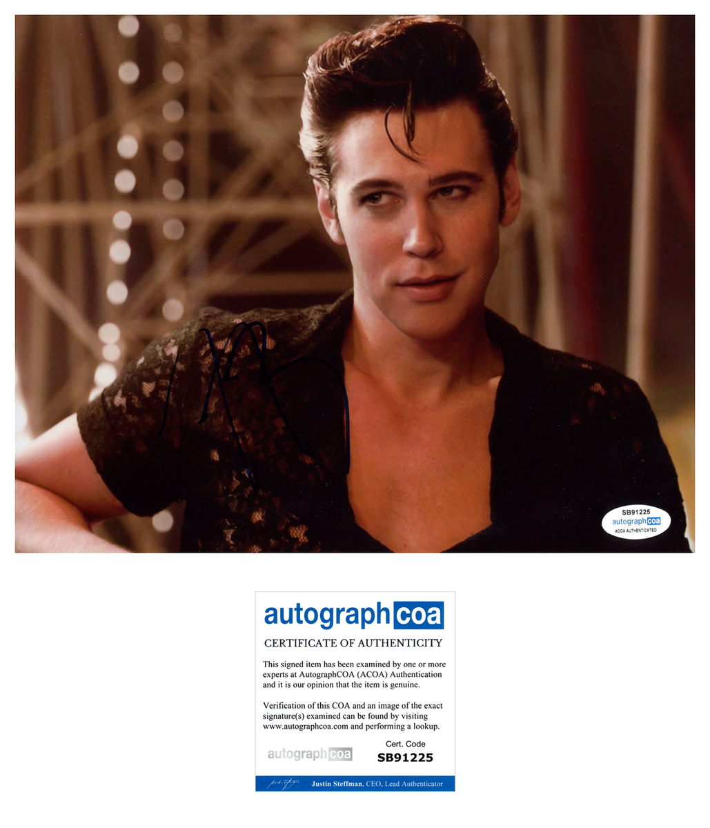 Austin Butler Elvis Signed Autograph 8x10 Photo ACOA | Outlaw Hobbies ...