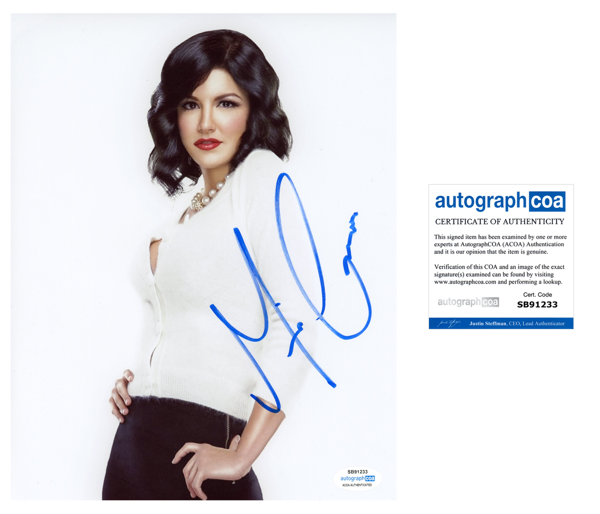 Gina Carano Sexy Signed autograph 8x10 Photo ACOA | Outlaw Hobbies ...