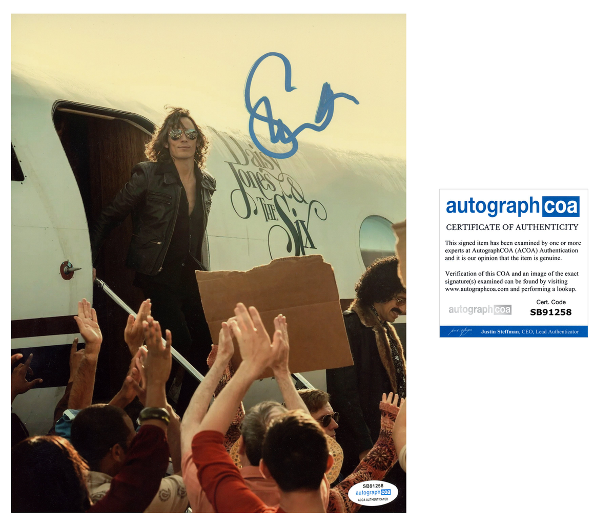 Sam Claflin Daisy Jones Signed Autograph 8x10 Photo ACOA | Outlaw ...