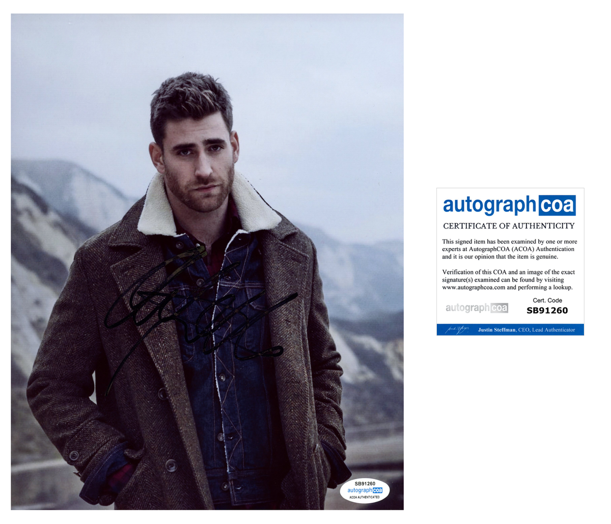 Oliver Jackson Cohen Signed Autograph 8x10 Photo ACOA | Outlaw Hobbies ...