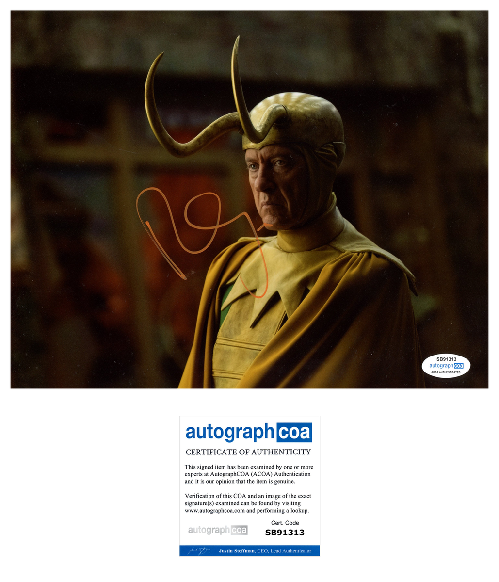 Richard E Grant Loki Signed Autograph 8x10 Photo ACOA | Outlaw Hobbies ...