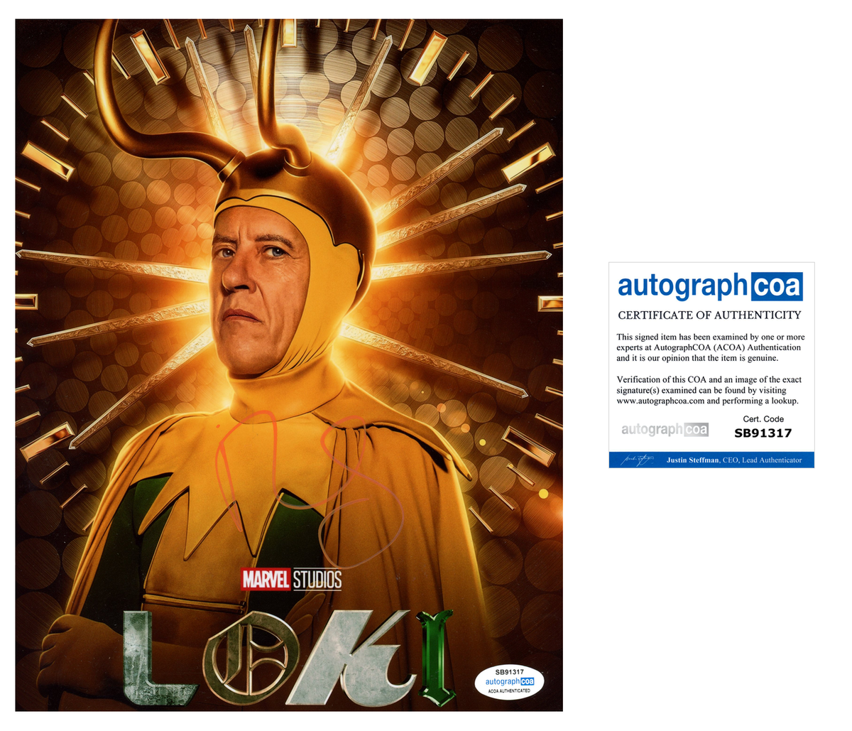 Richard E Grant Loki Signed Autograph 8x10 Photo ACOA | Outlaw Hobbies ...