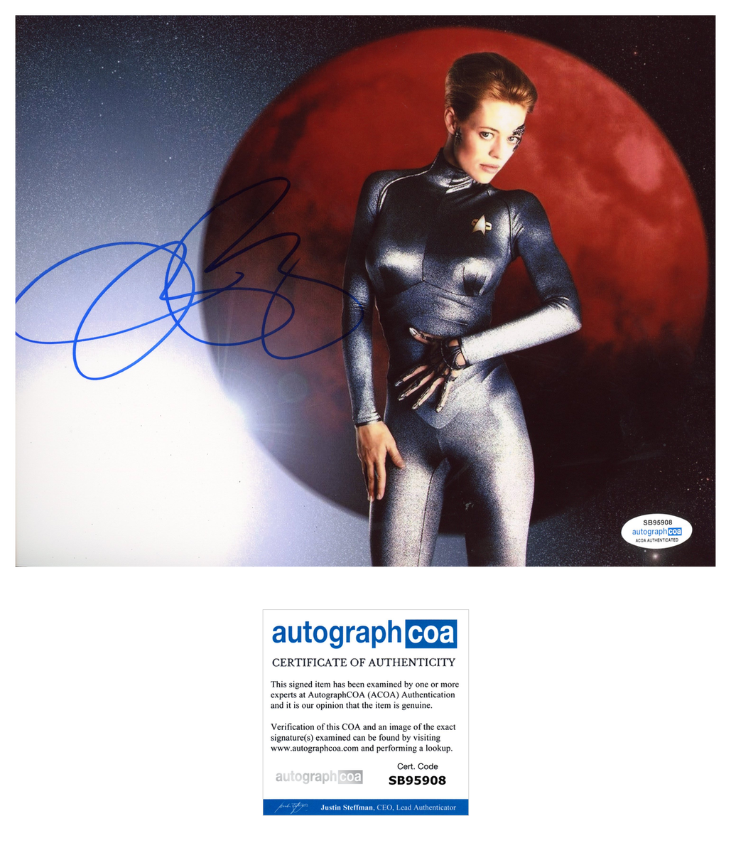 Jeri Ryan Star Trek Signed Autograph 8x10 Photo ACOA | Outlaw Hobbies ...