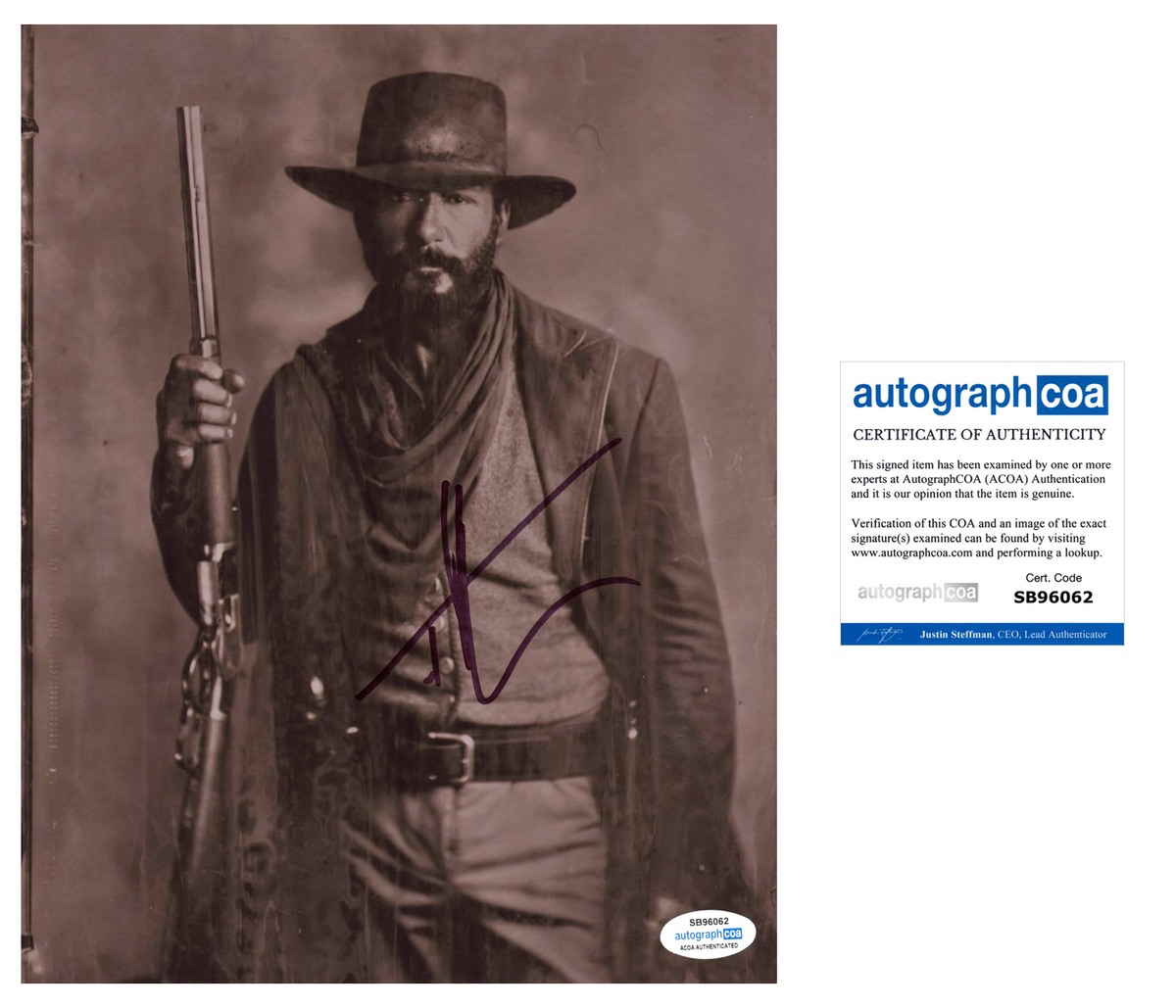 Tim McGraw 1883 Signed Autograph 8x10 Photo ACOA | Outlaw Hobbies ...