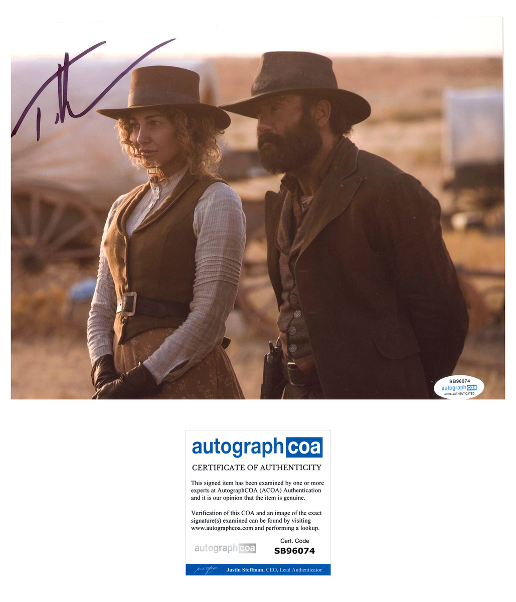 Tim McGraw 1883 Signed Autograph 8x10 Photo ACOA | Outlaw Hobbies ...