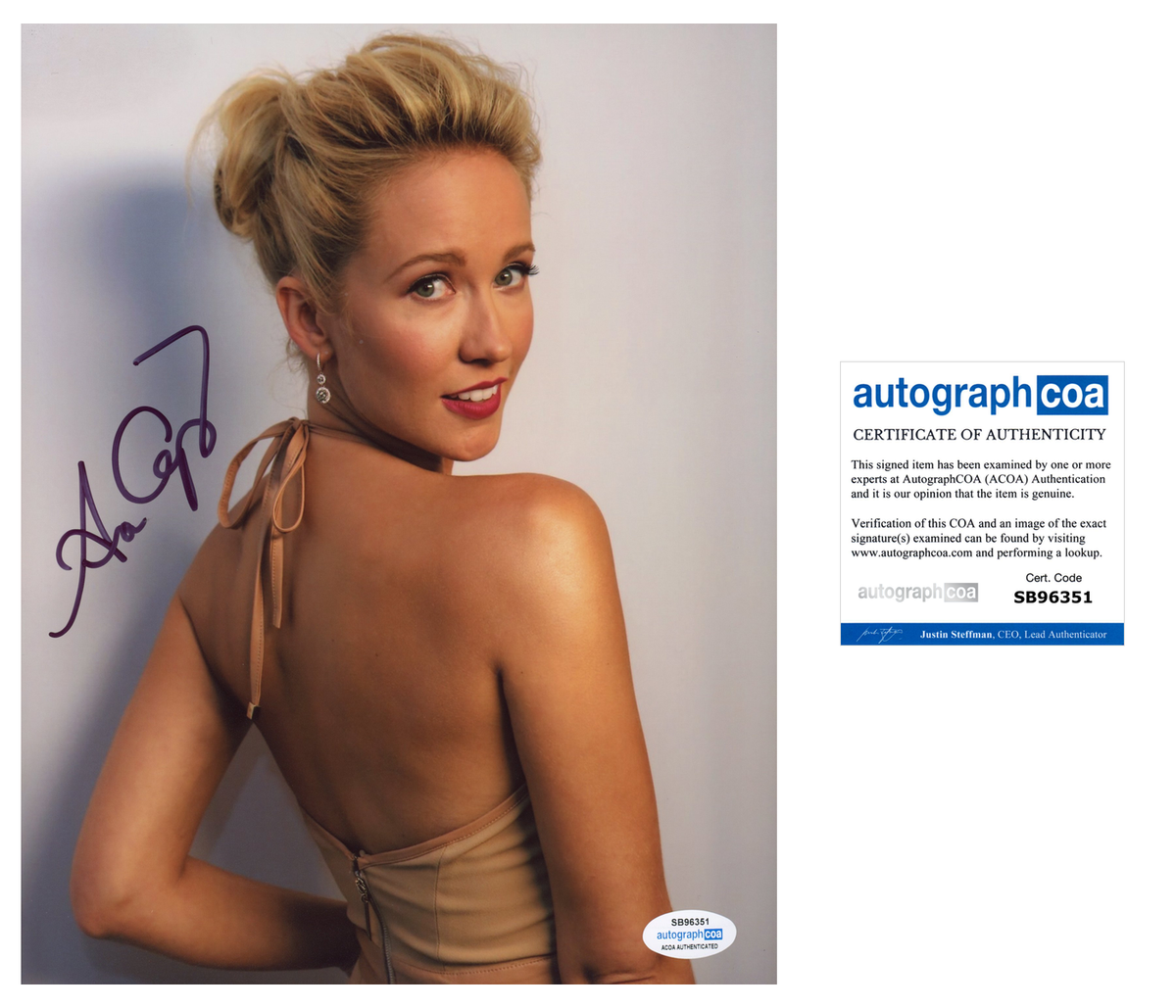Anna Camp Pitch Perfect Signed Autograph 8x10 Photo ACOA | Outlaw ...