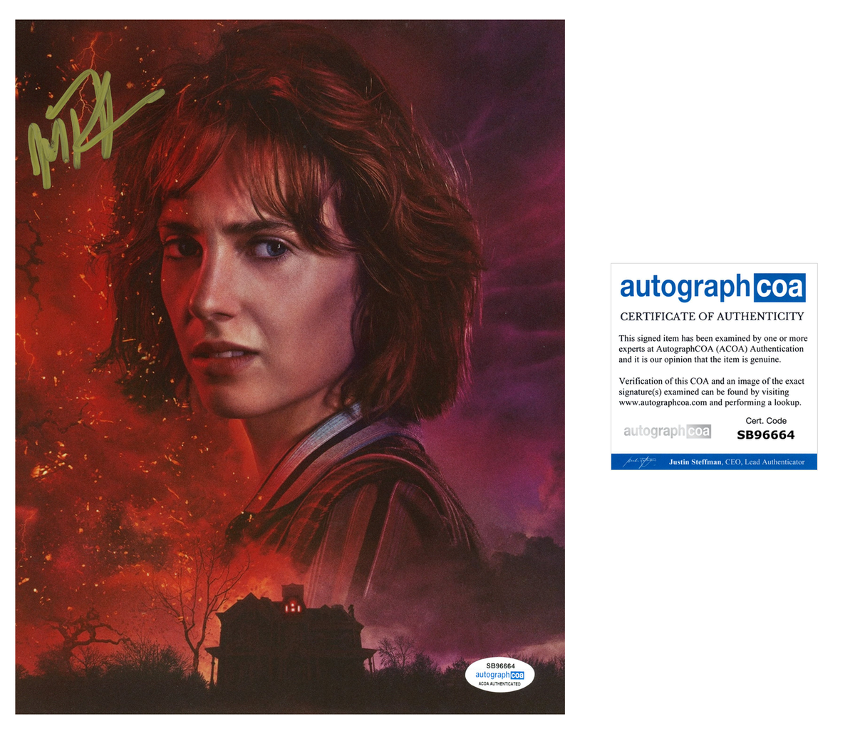Maya Hawke Stranger Things Signed Autograph 8x10 Photo ACOA | Outlaw ...