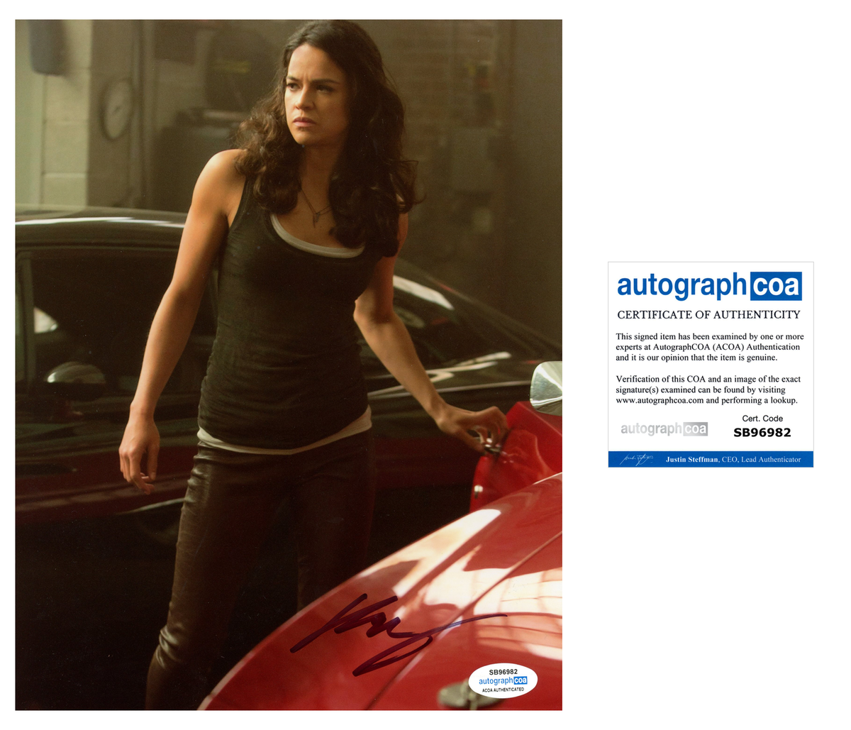 Michelle Rodriguez Fast and Furious Signed Autograph 8x10 Photo ACOA ...