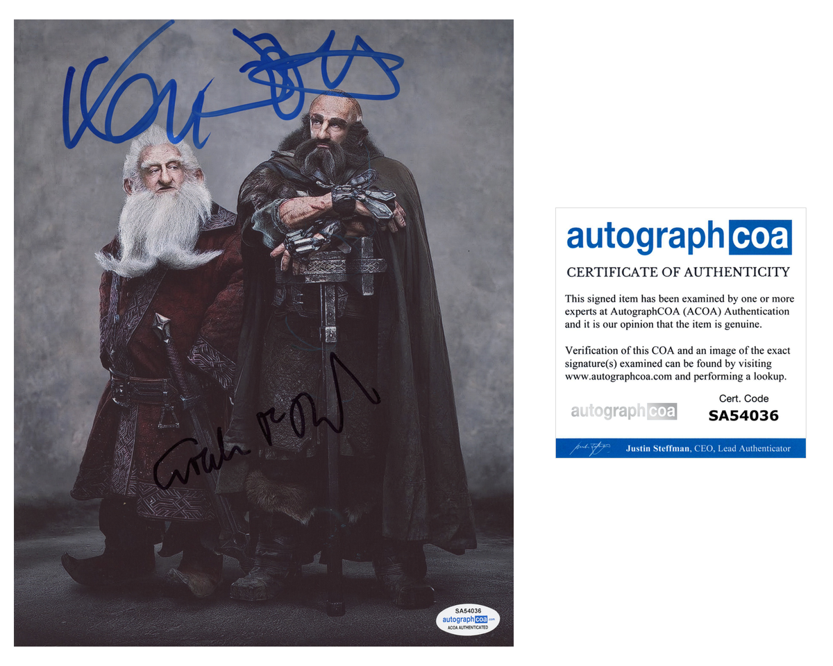 Ken Stott Graham MacTavish Hobbit Signed Autograph 8x10 Photo ACOA LOTR ...